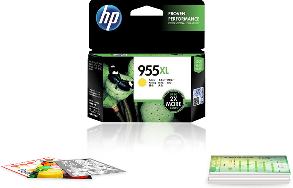 HP 955XL High Yield Yellow Original Ink Cartridge (L0S69AA) - Shop HP ...