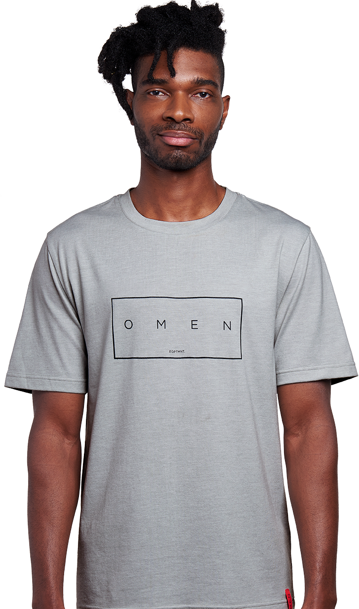 OMEN by HP Gaming Offset Short Sleeve Tee (Large) Grey (5RW72AA) - Shop ...